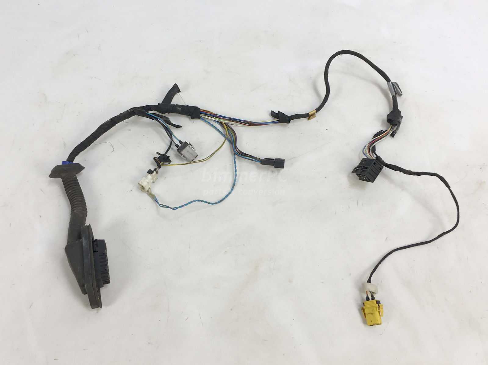 BMW E34 5-Series Right Front Passengers Memory Door Wiring Harness 1992 ...